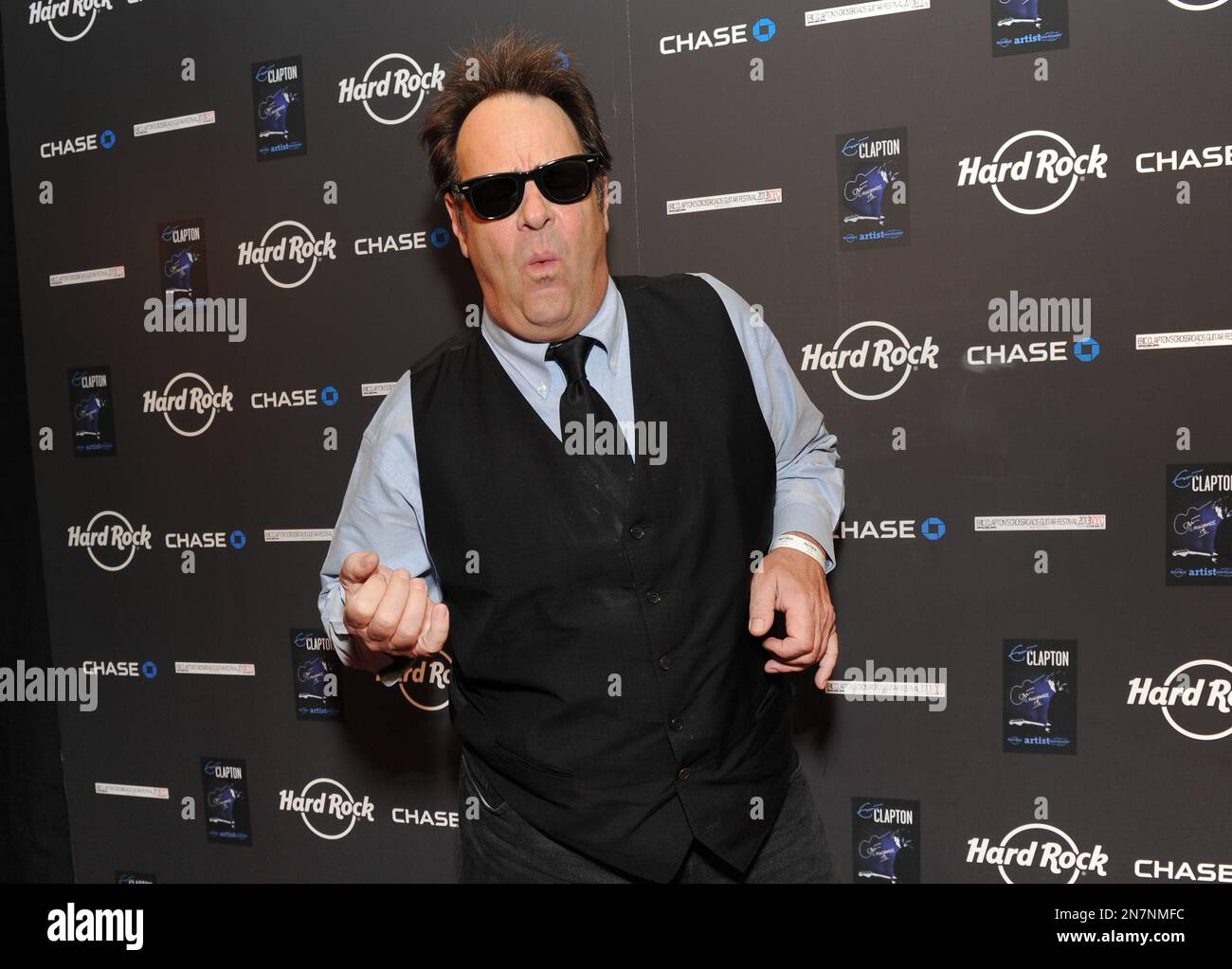 Actor and musician Dan Aykroyd attends Eric Clapton's Crossroads Guitar ...