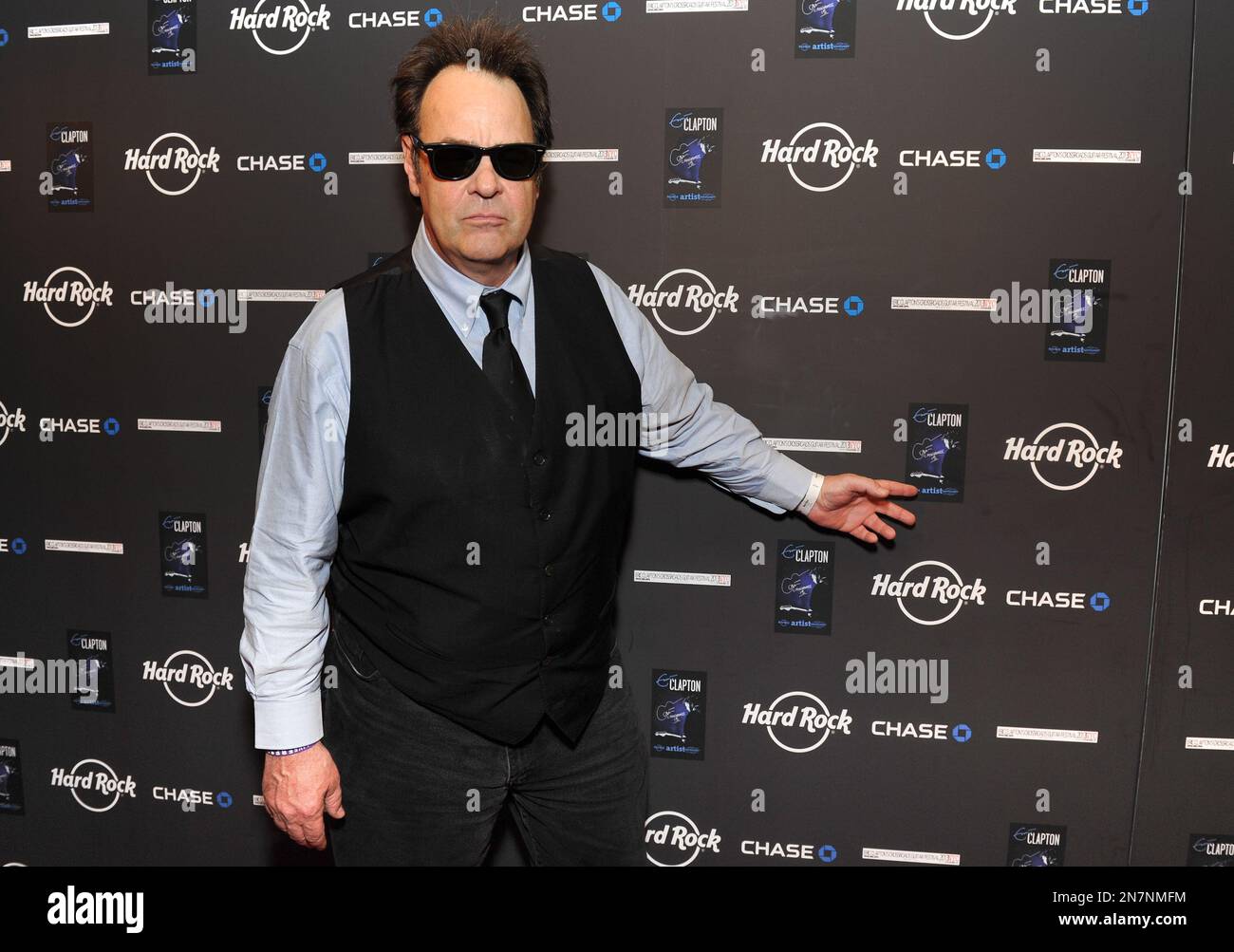 Actor and musician Dan Aykroyd attends Eric Clapton's Crossroads Guitar ...