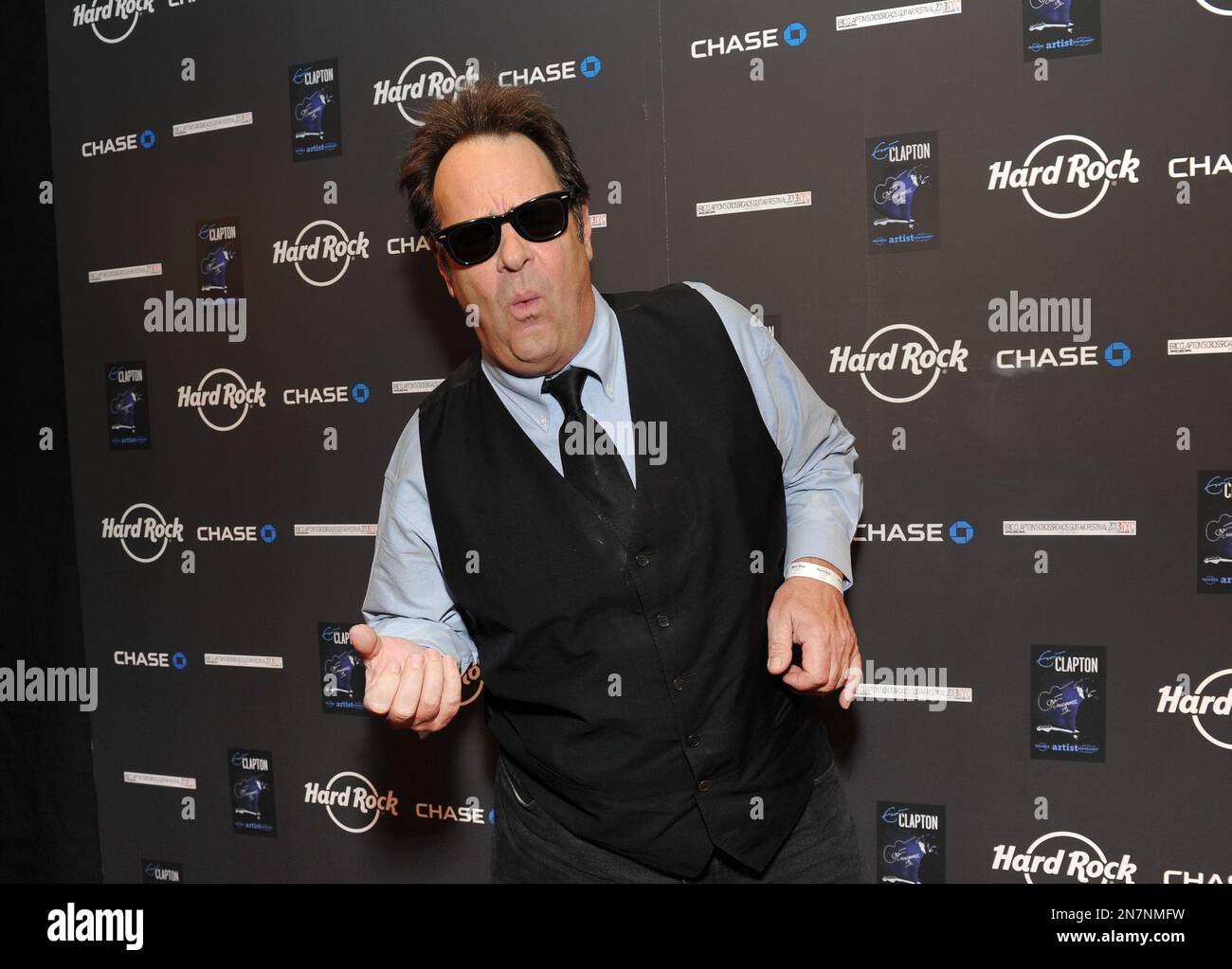 Actor and musician Dan Aykroyd attends Eric Clapton's Crossroads Guitar ...