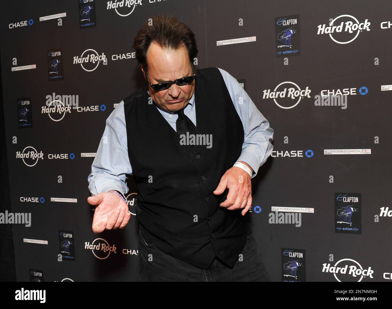 Actor and musician Dan Aykroyd attends Eric Clapton's Crossroads Guitar ...