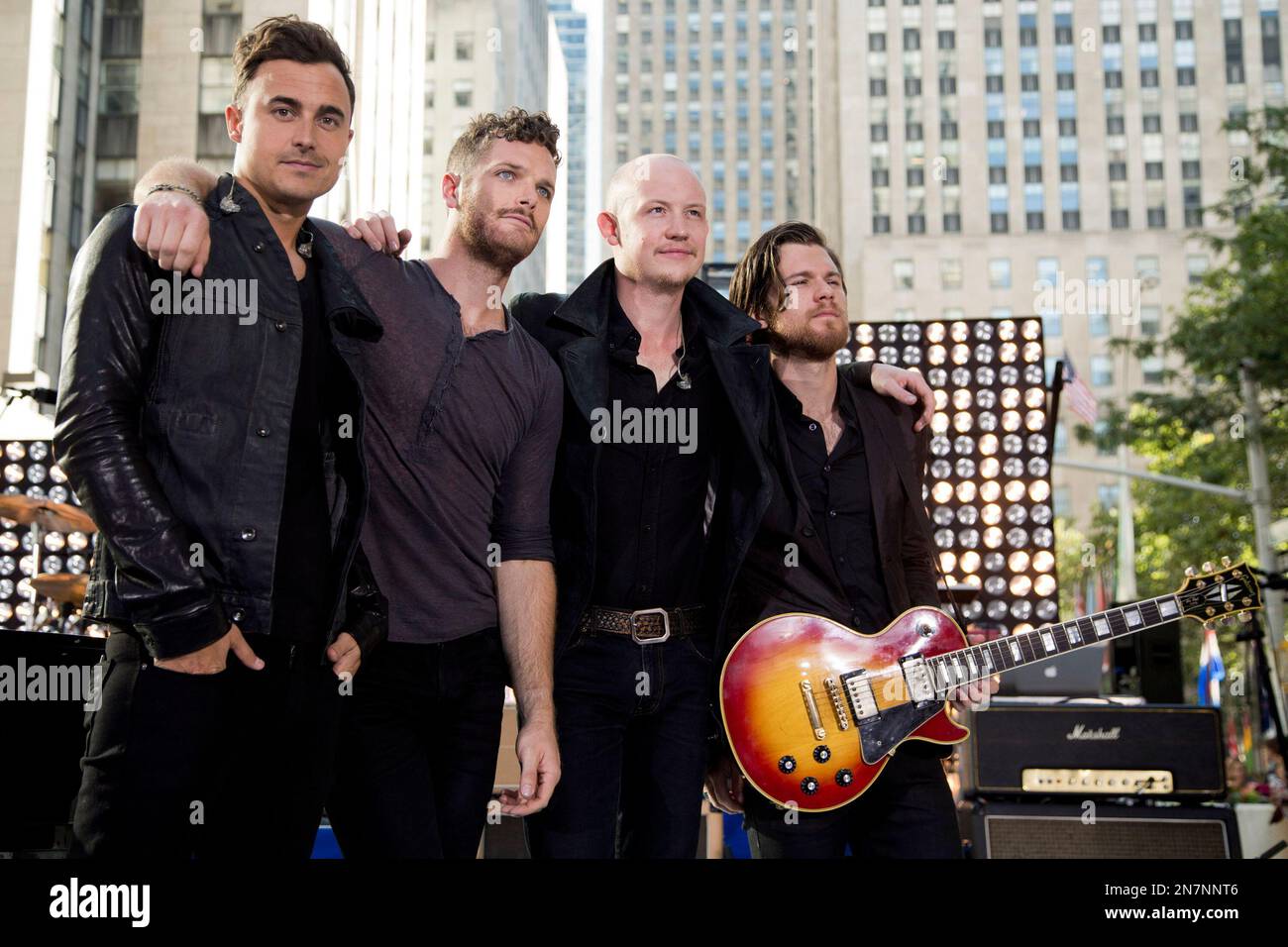 FILE - This Aug. 13, 2012 file photo shows members of The Fray, from ...