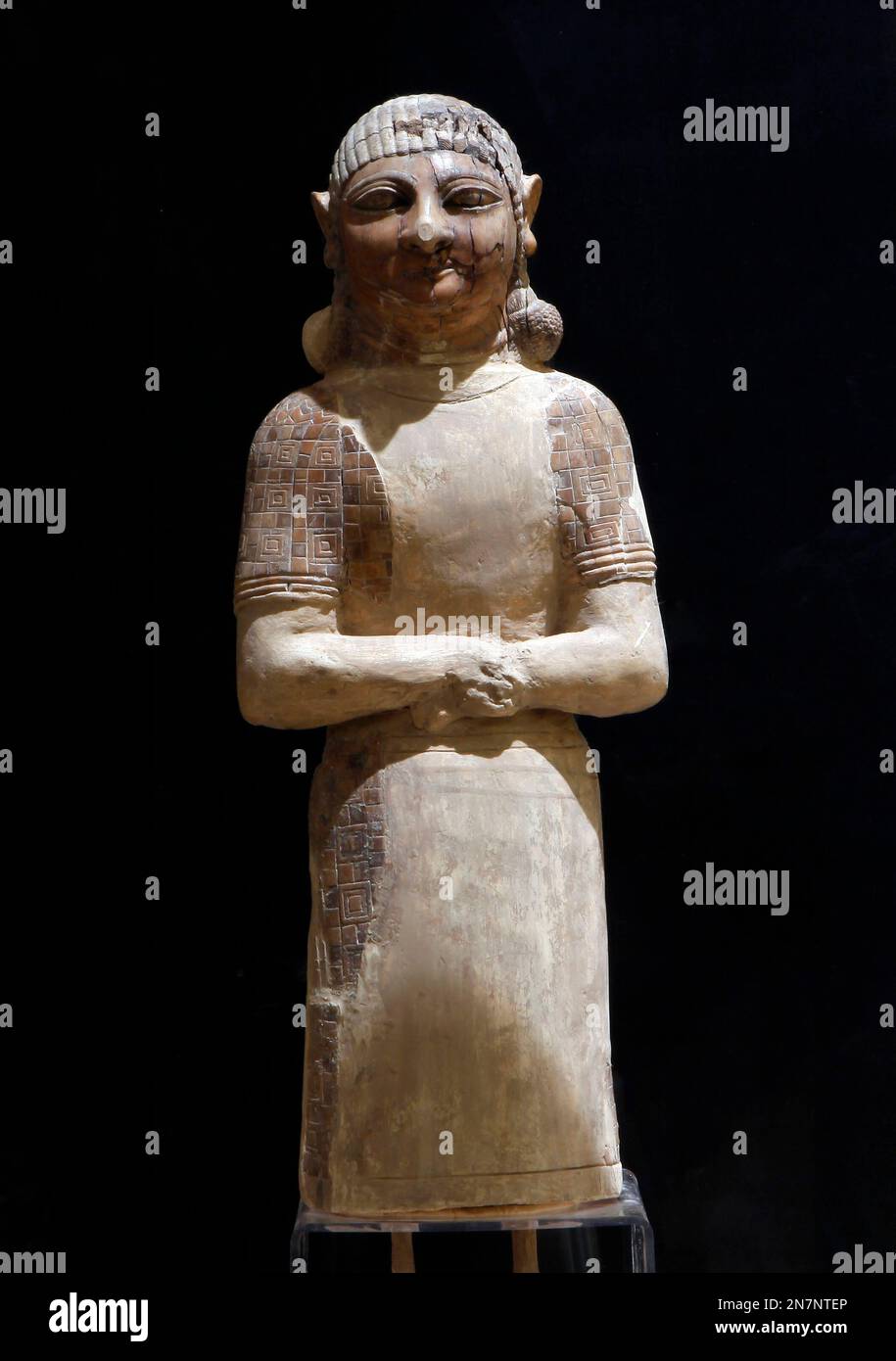 In this Wednesday, April 3, 2013 photo, a statue of a woman from the ...
