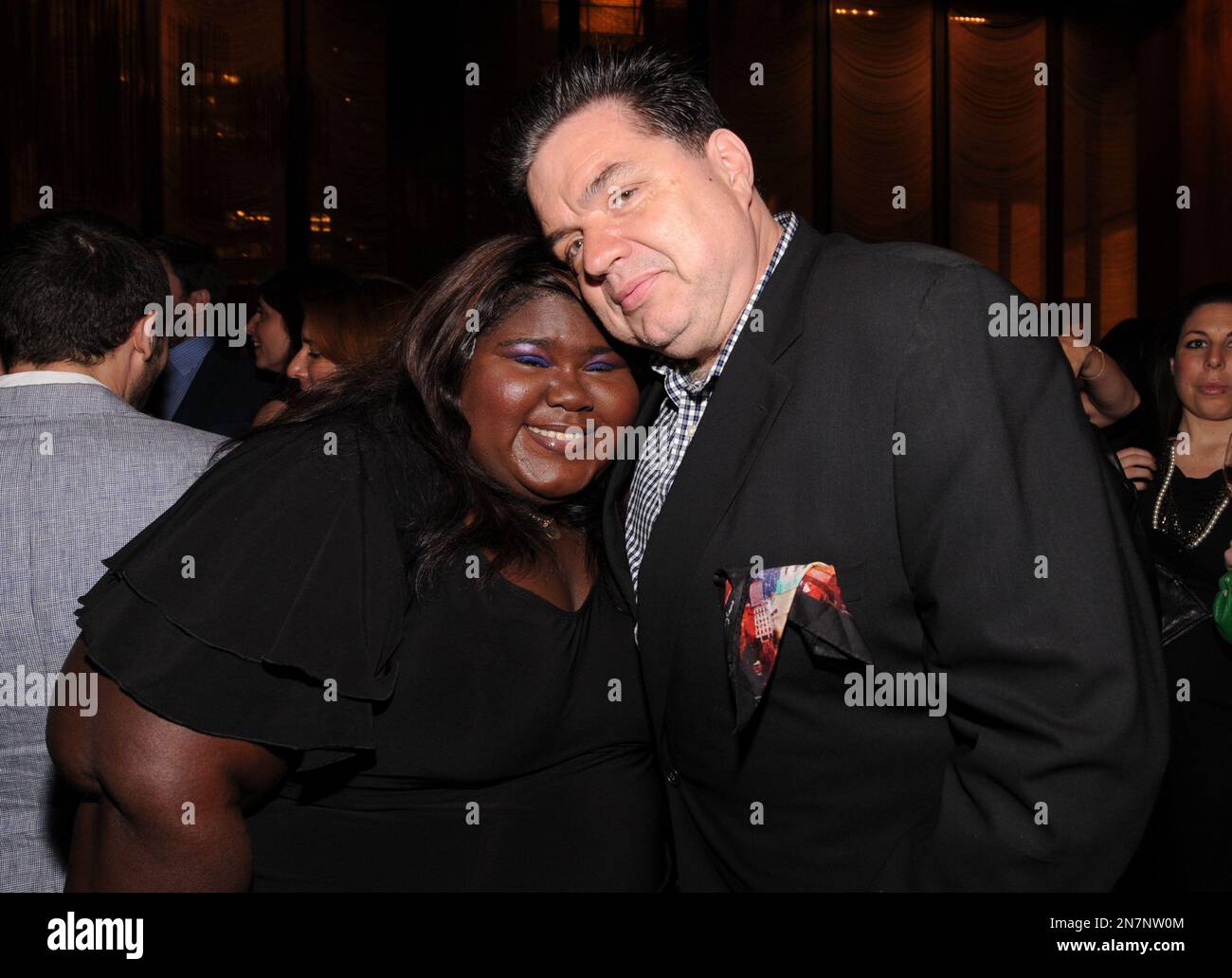 From left, Gabourey Sidibe and Oliver Platt attend The Hollywood ...