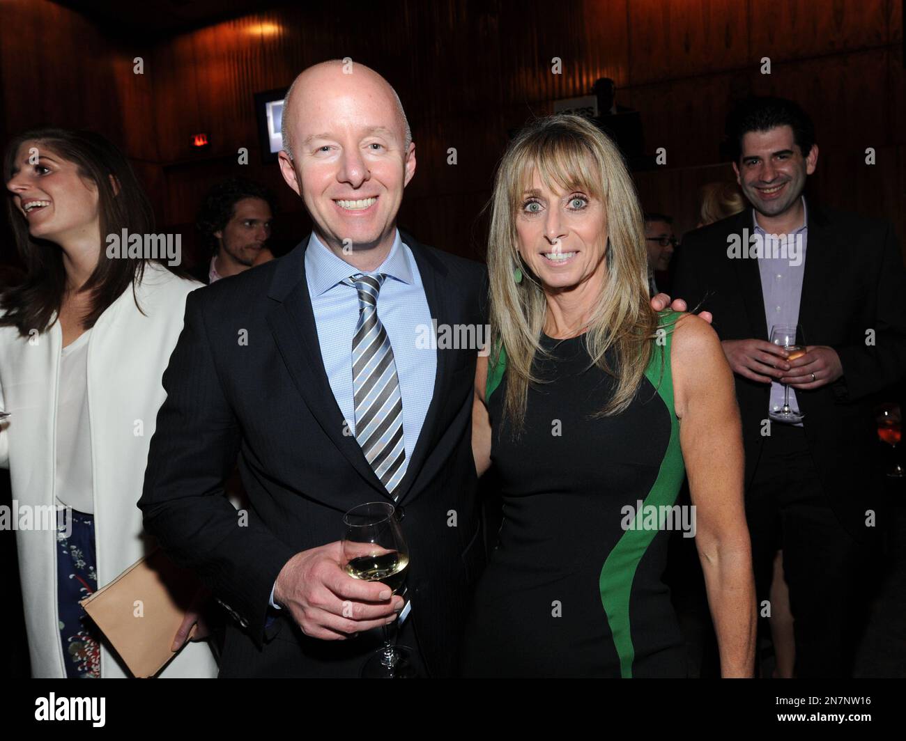 From left, Chris McCumber and Bonnie Hammer attend The Hollywood ...