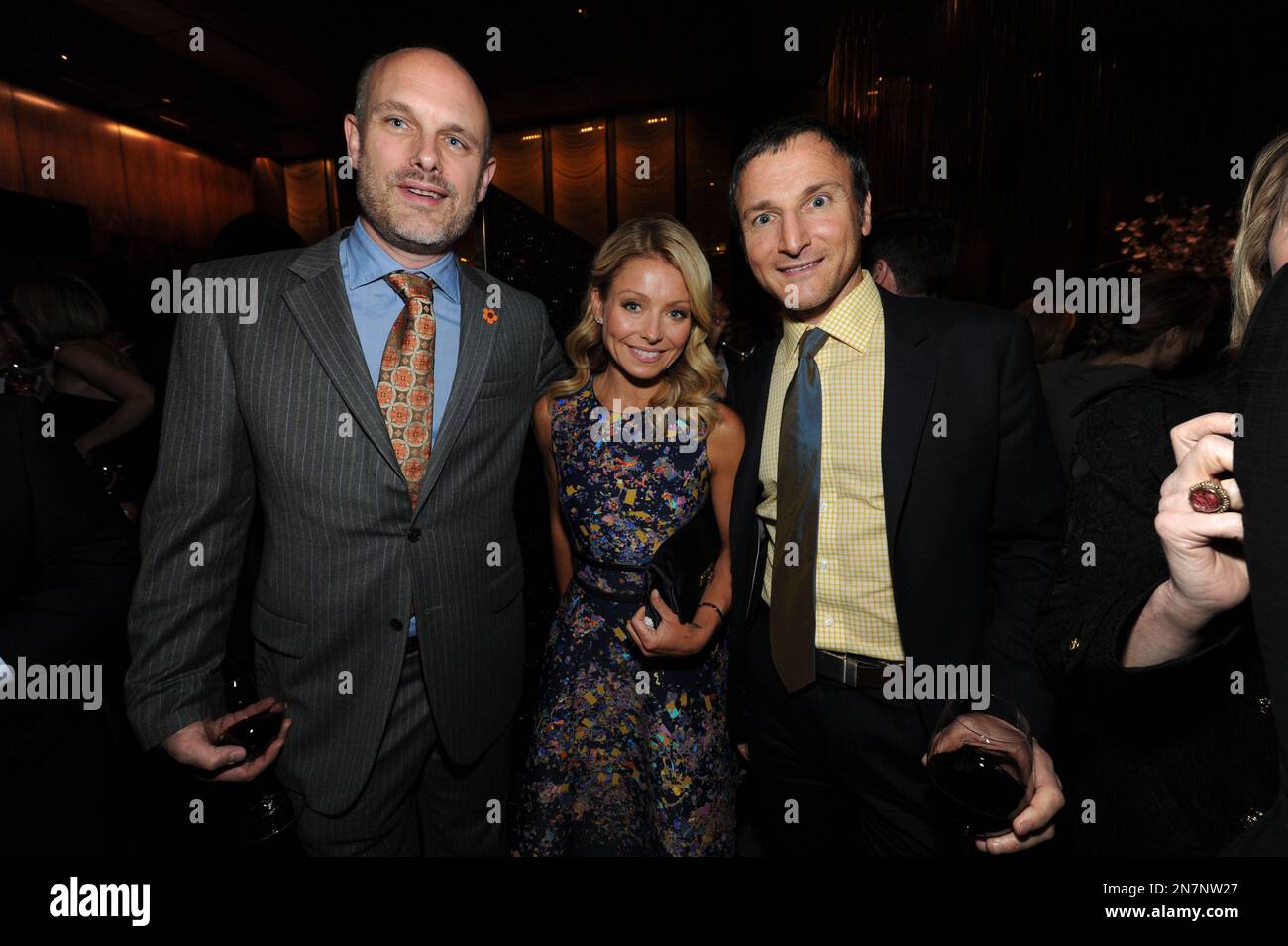 From left, Degen Pener, Kelly Ripa, and Michael Gelman attend The ...