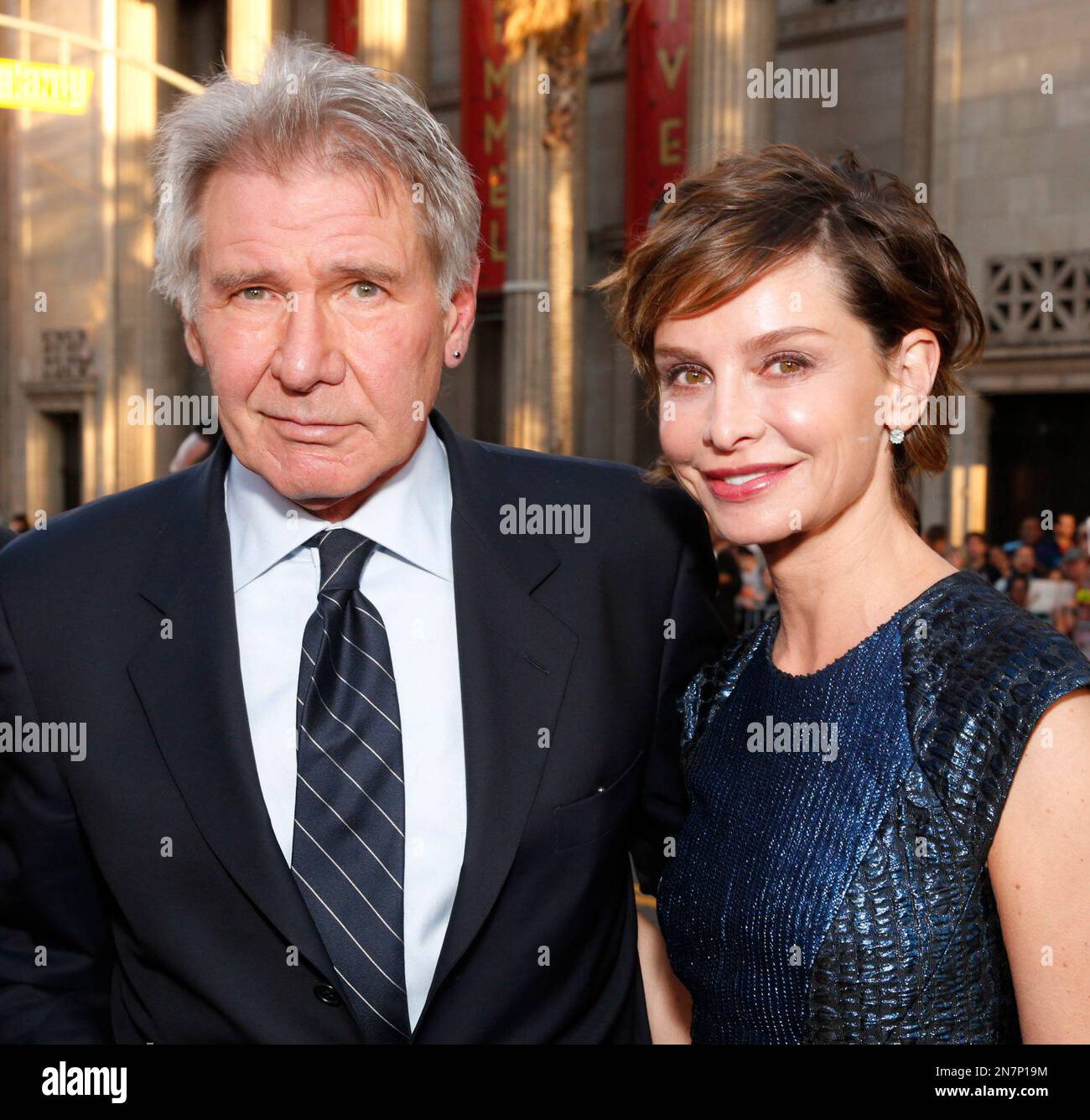 Harrison Ford and Calista Flockhart arrive at the LA premiere of "42 ...