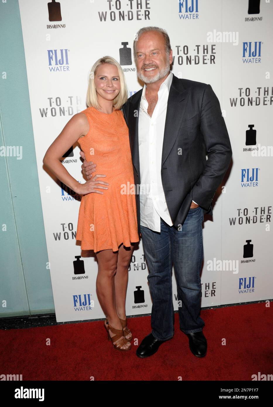 Actor Kelsey Grammer, right, and Kayte Walsh arrive at the LA premiere ...