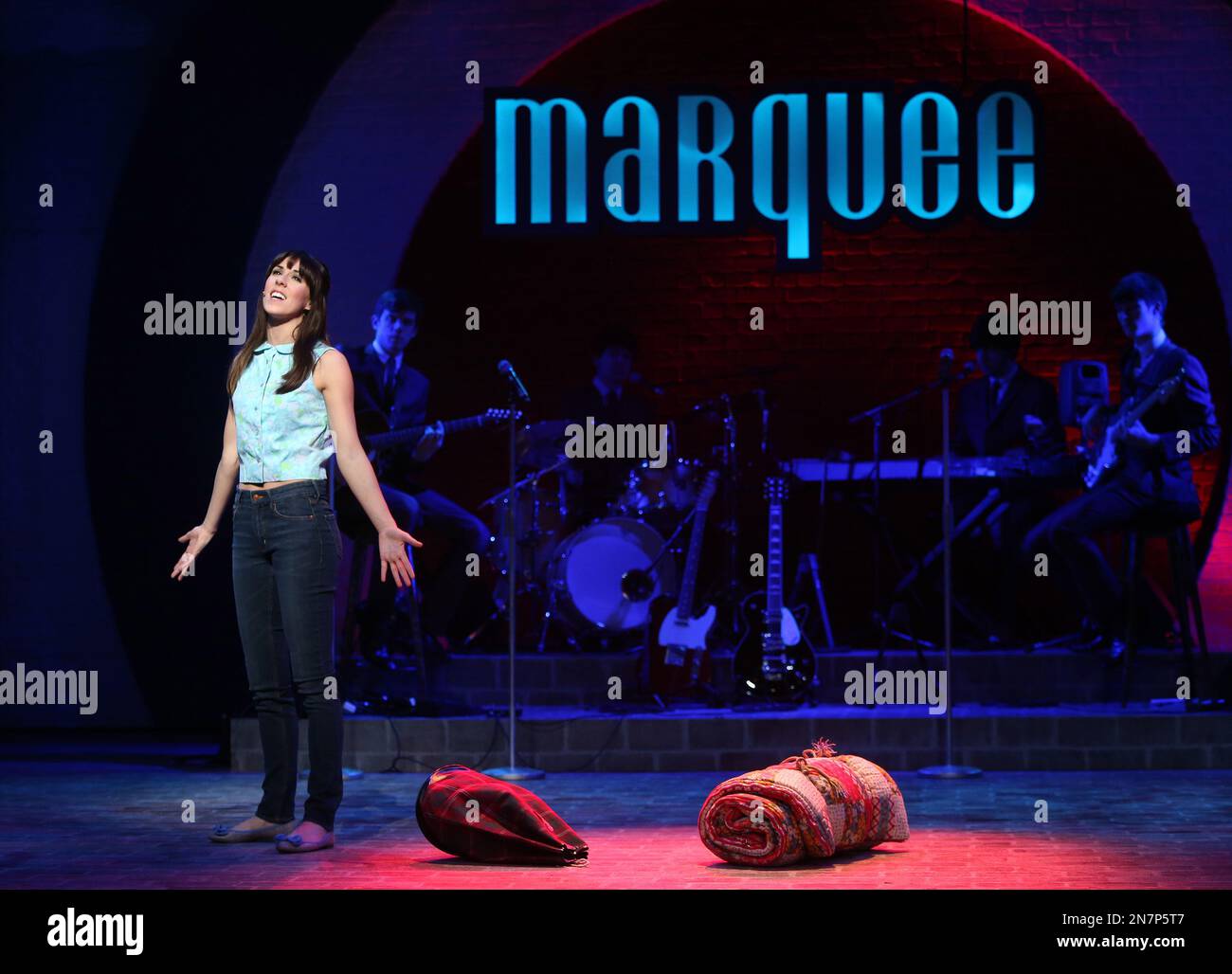 Verity Rushworth performs a scene from Carnaby Street, a new musical by ...