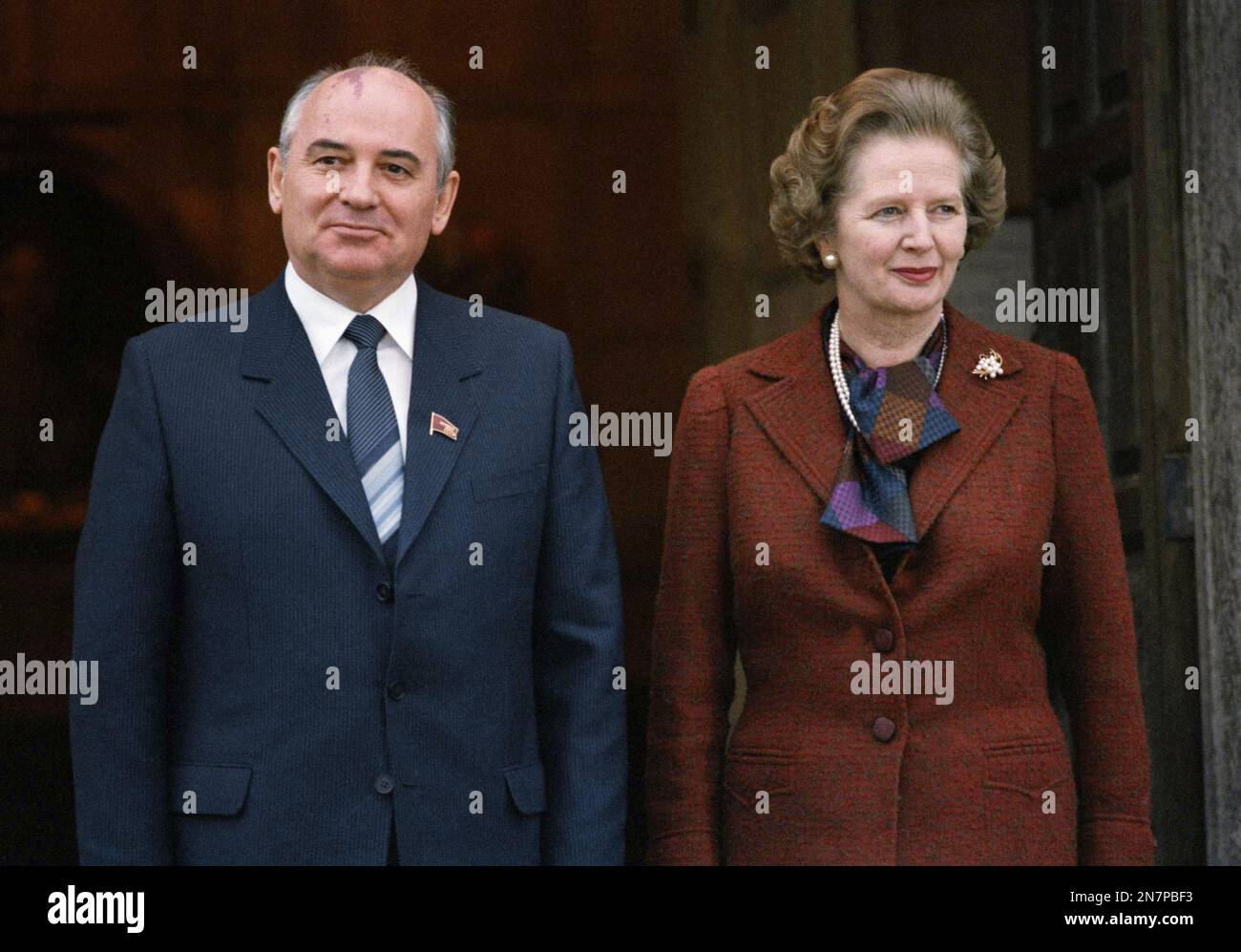 FILE - In this Dec. 16, 1984 file photo, Mikhail S. Gorbachev poses ...