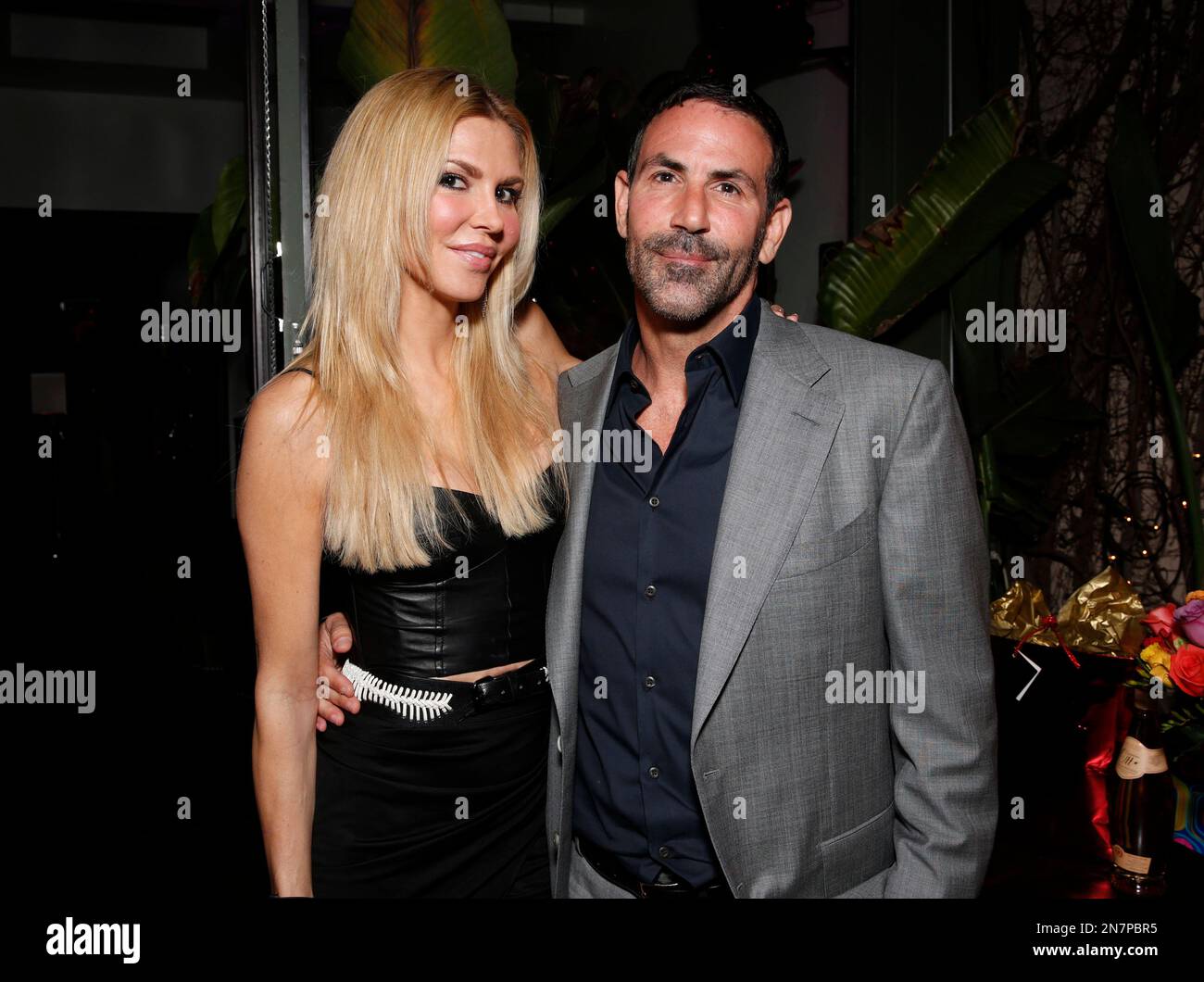Brandi Glanville and Darin Harvey attend Darin Harvey's 50th Birthday ...
