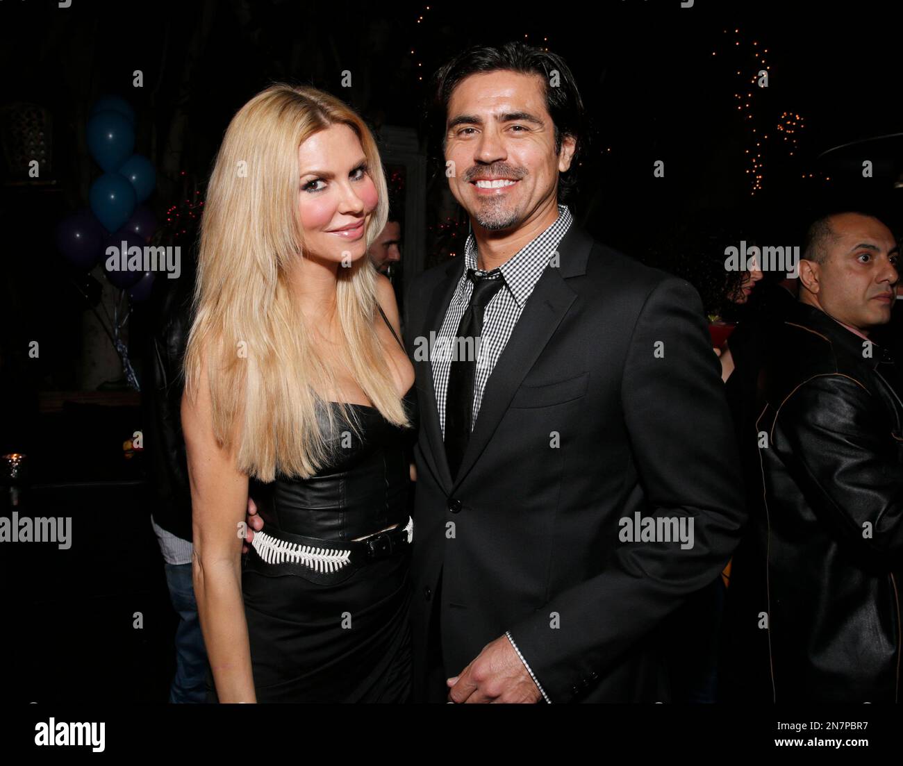 Brandi Glanville and Jonathan Ruiz attend Darin Harvey's 50th Birthday ...