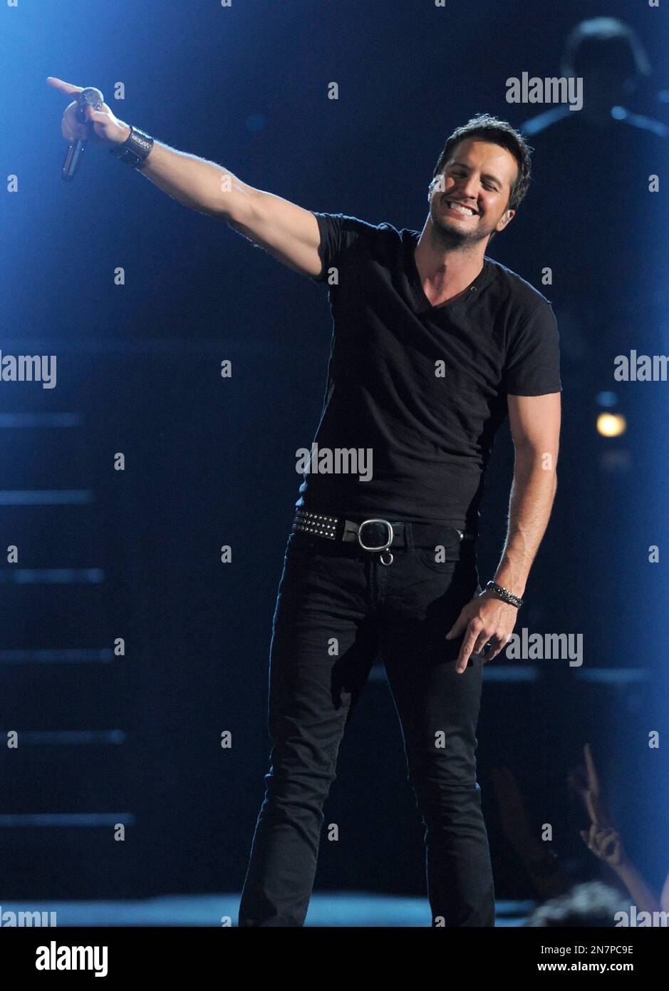 Singer Luke Bryan performs at the 48th Annual Academy of Country Music ...