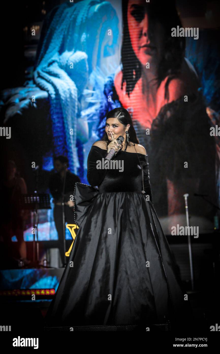 Miami, FL, USA. 10th Feb, 2023. Yuridia performs during her Pa' Luego ...