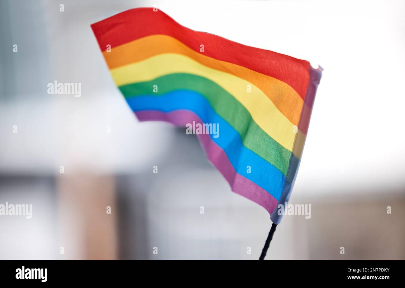 Everybody deserves to love and be loved. LGBTQ flag being flown during ...