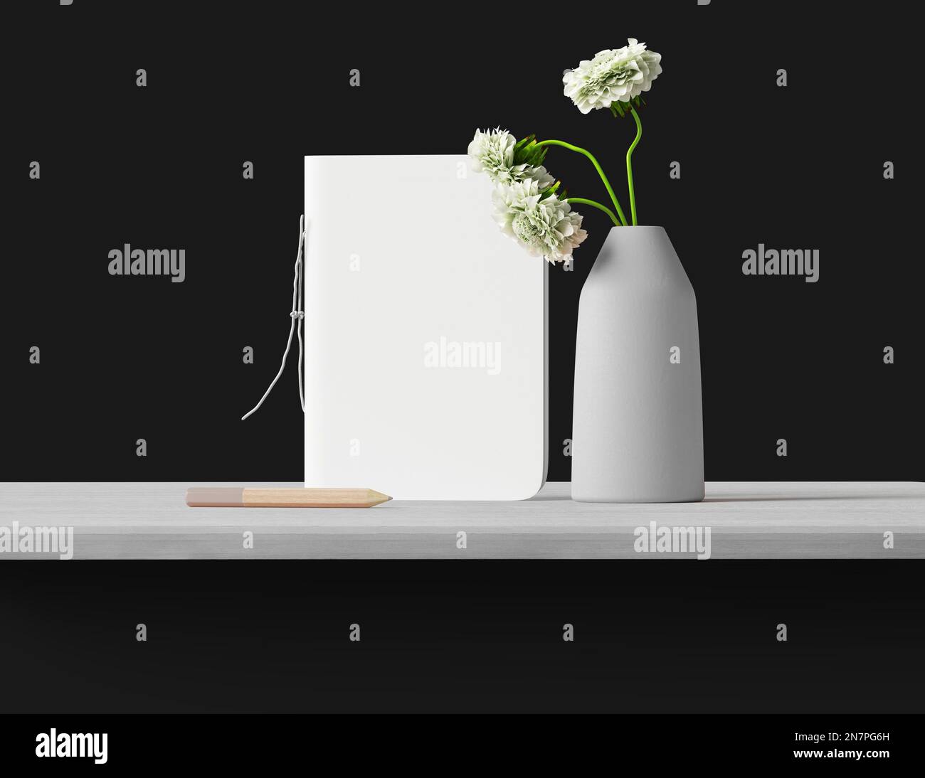 flying frames on the air, with equipments and objects mockup Stock ...