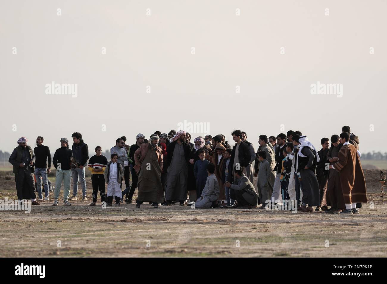 Borg El Arab, Egypt. 10th Feb, 2023. Raptors enthusiasts attend Horus ...