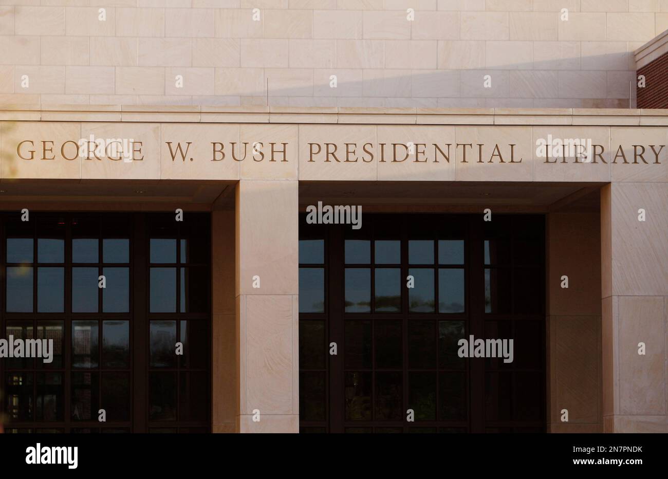 The exterior of the George W. Bush Presidential Center is seen Friday ...