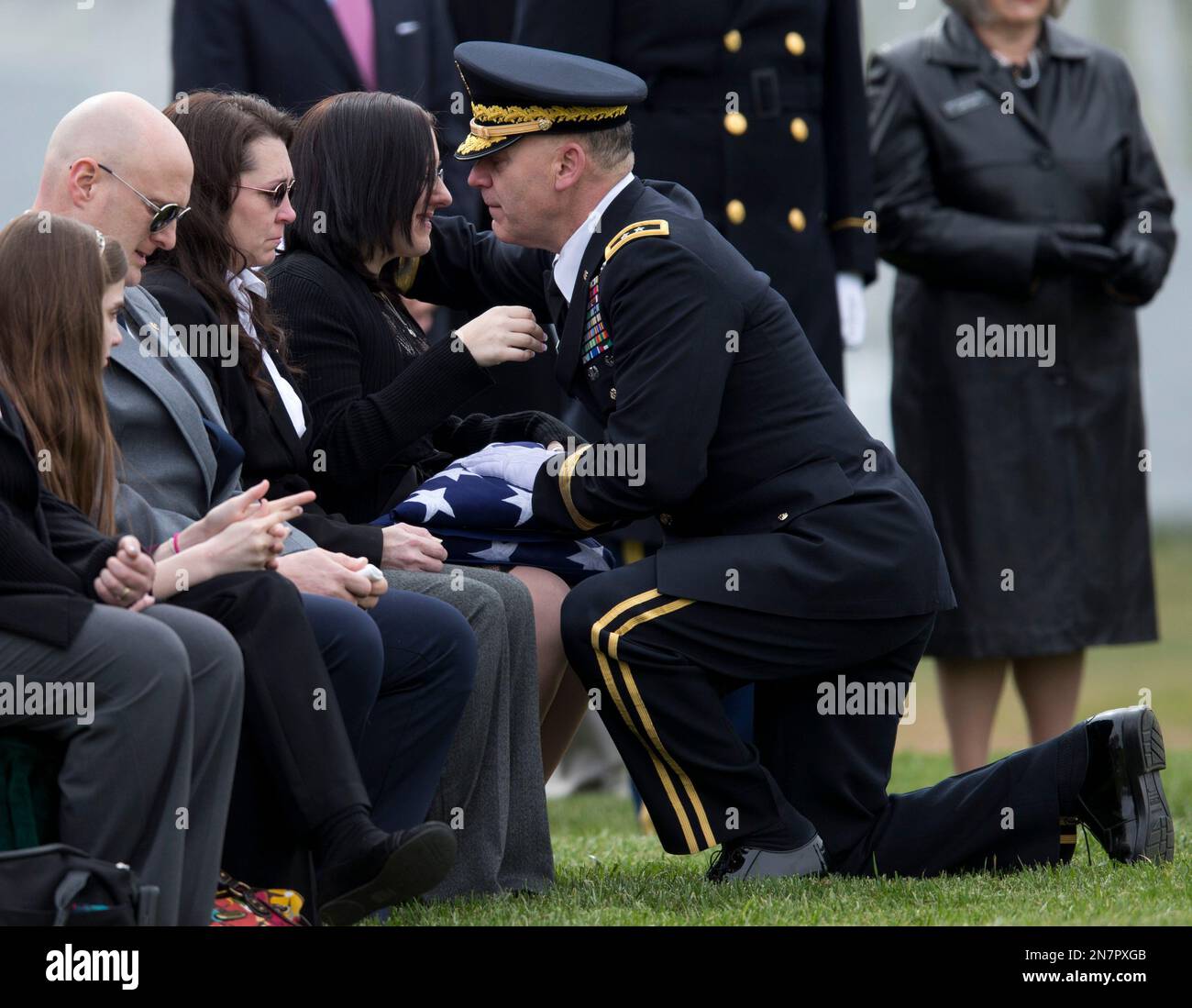 Krista Williams, second from right, the widow of widow of Staff Sgt ...