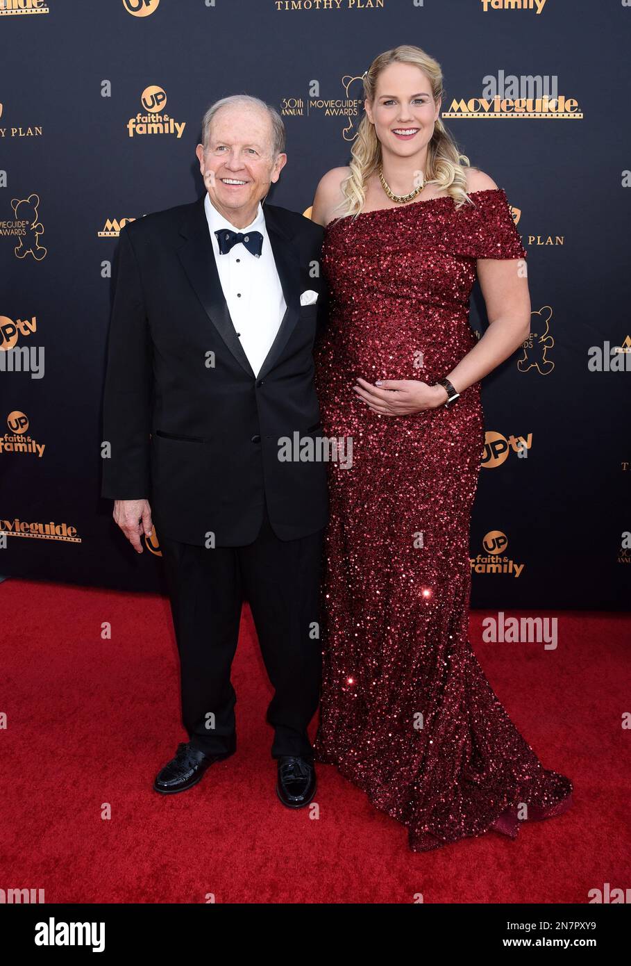 Hollywood, USA. 10th Feb, 2023. Dr. Ted Baehr and Evy Baehr arriving to ...