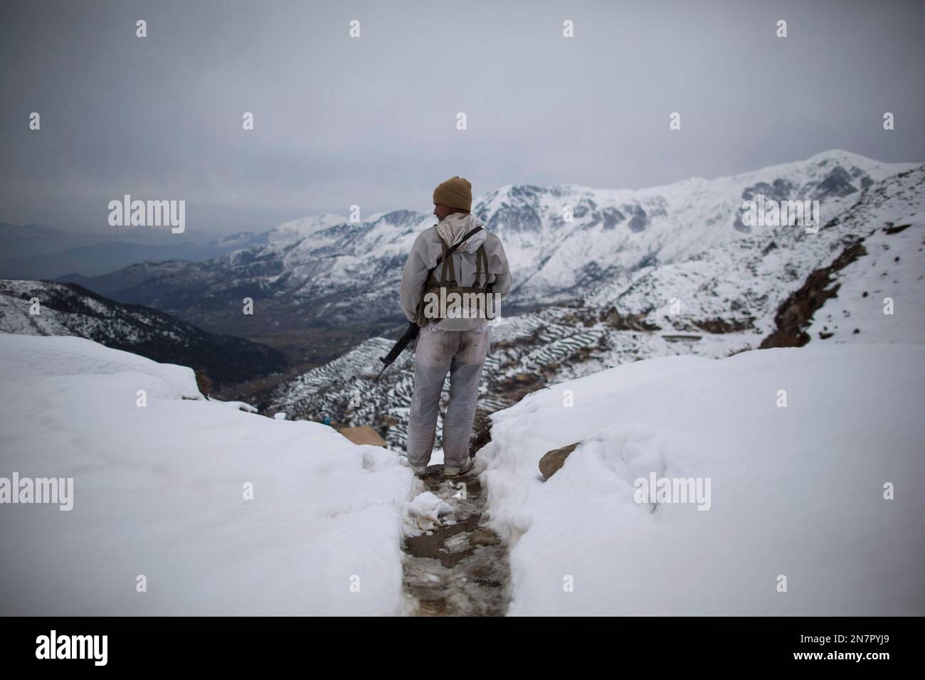 FILE-This Feb 17, 2012 file photo shows a Pakistani Army soldier with ...