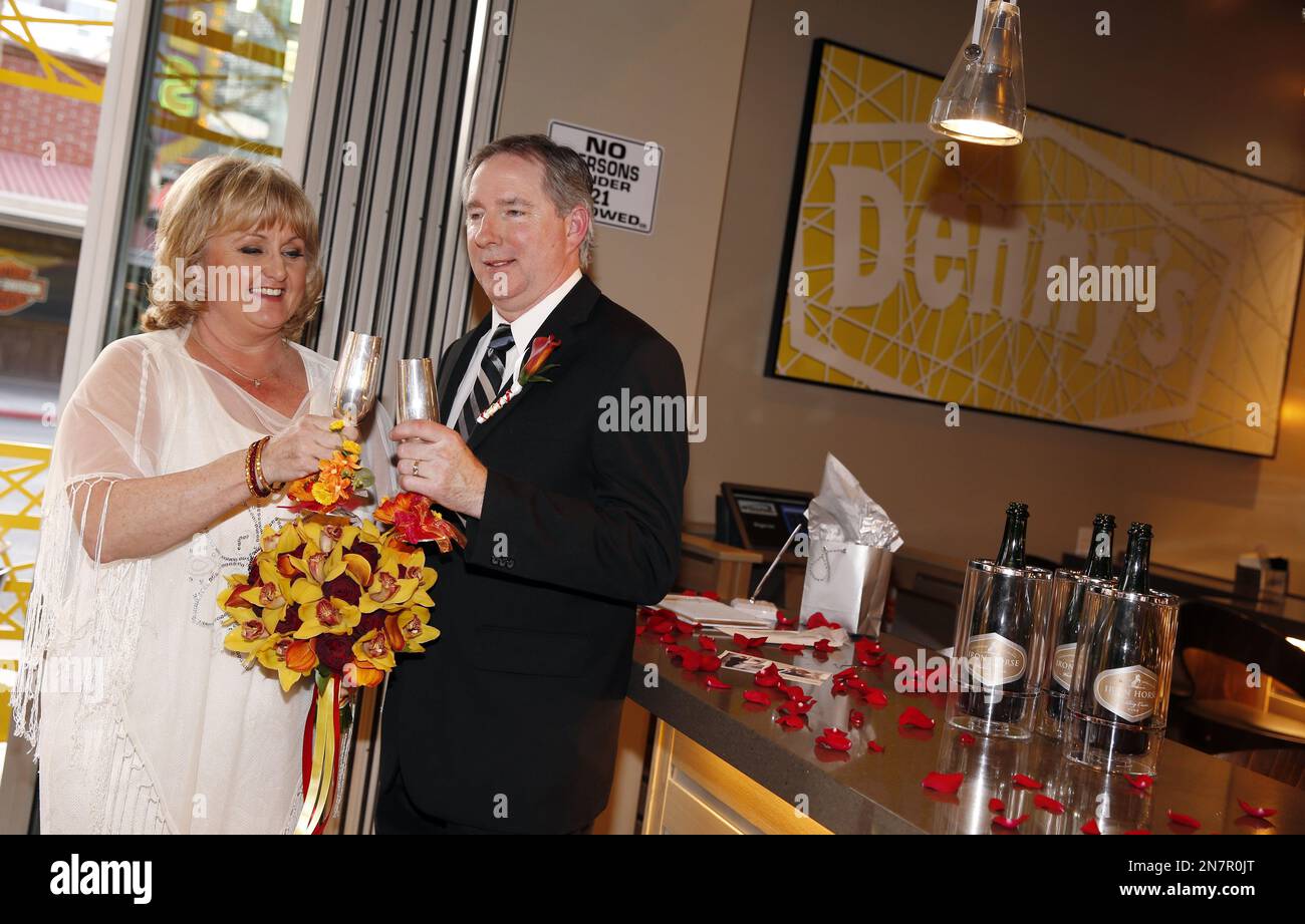 IMAGE DISTRIBUTED FOR DENNY'S - Nancy Keller, left, and Steven Keller ...