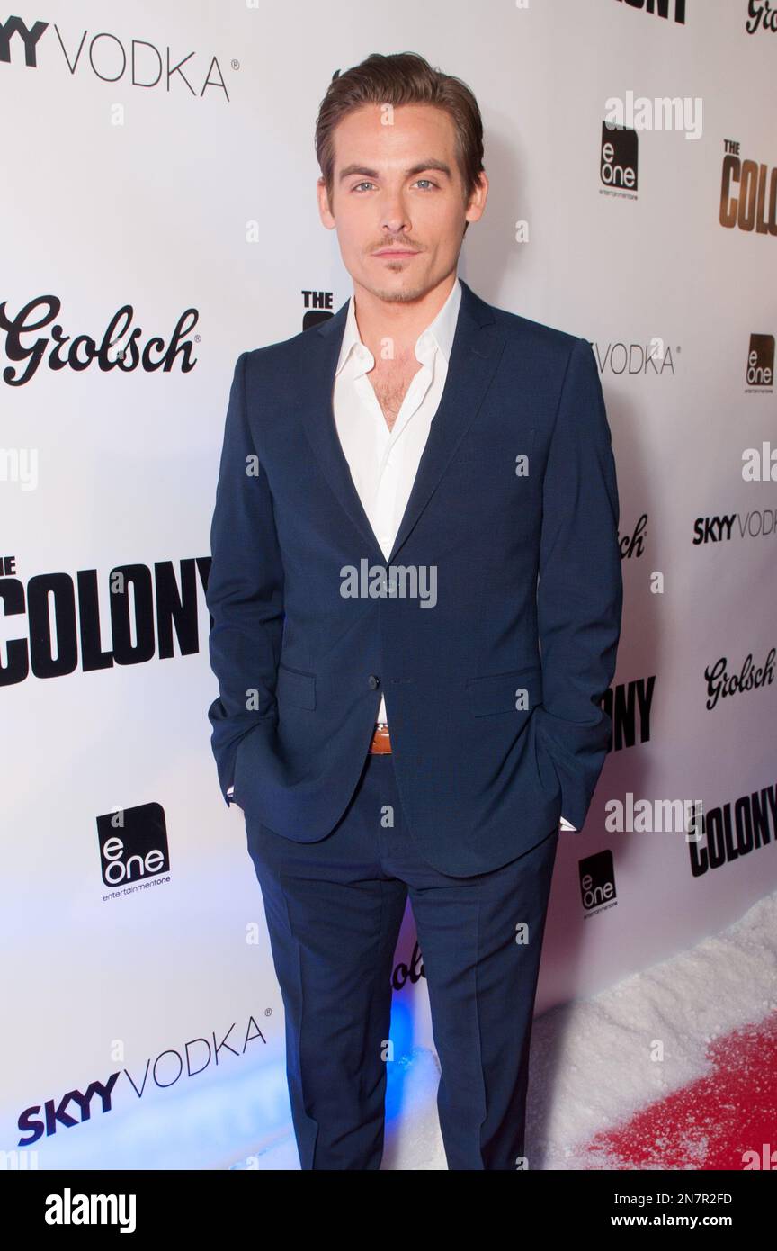 Actor Kevin Zegers arrives at the world premiere of "The Colony" at ...