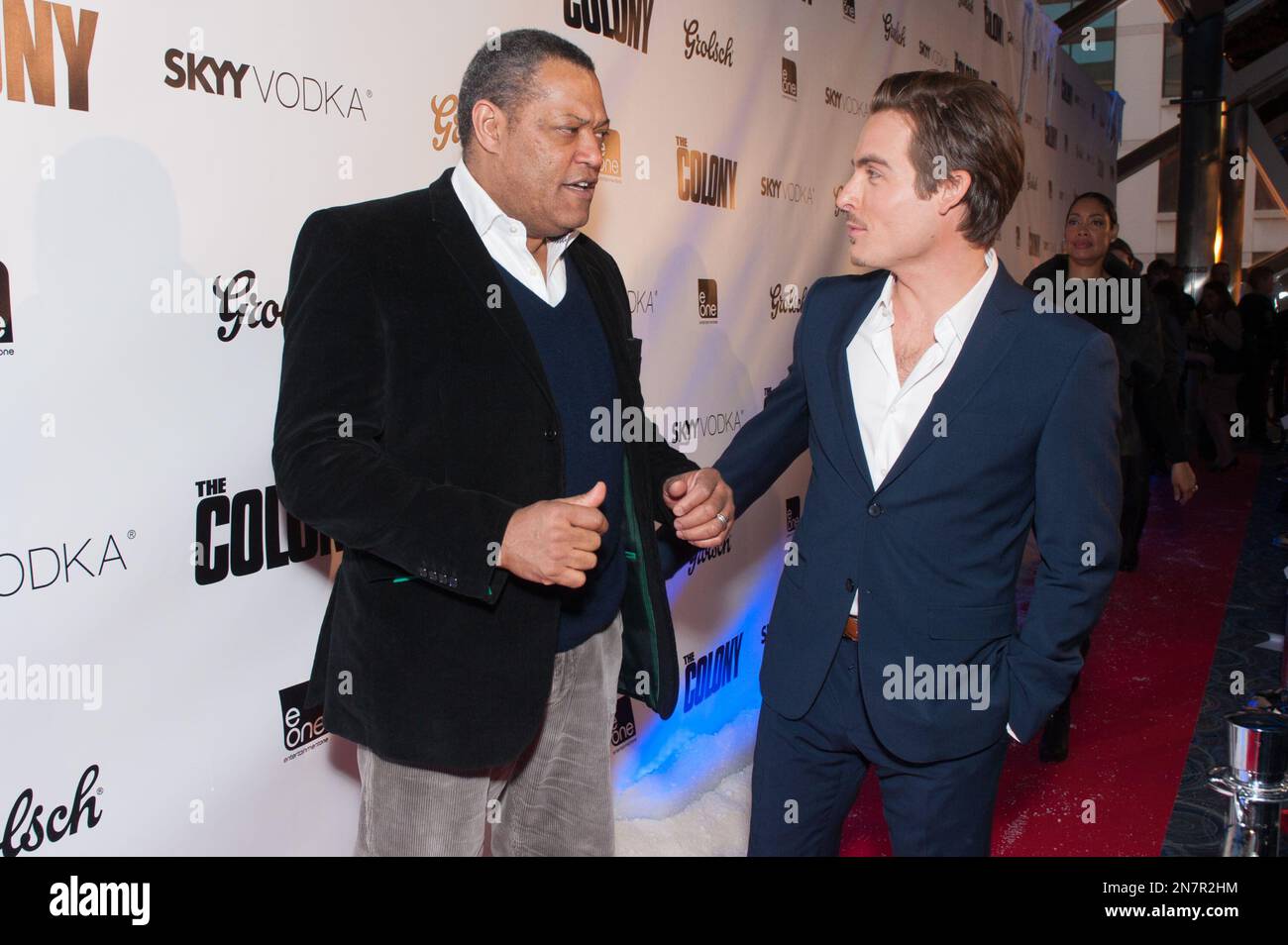 Actors Laurence Fishburne and Kevin Zegers arrive at the world premiere ...