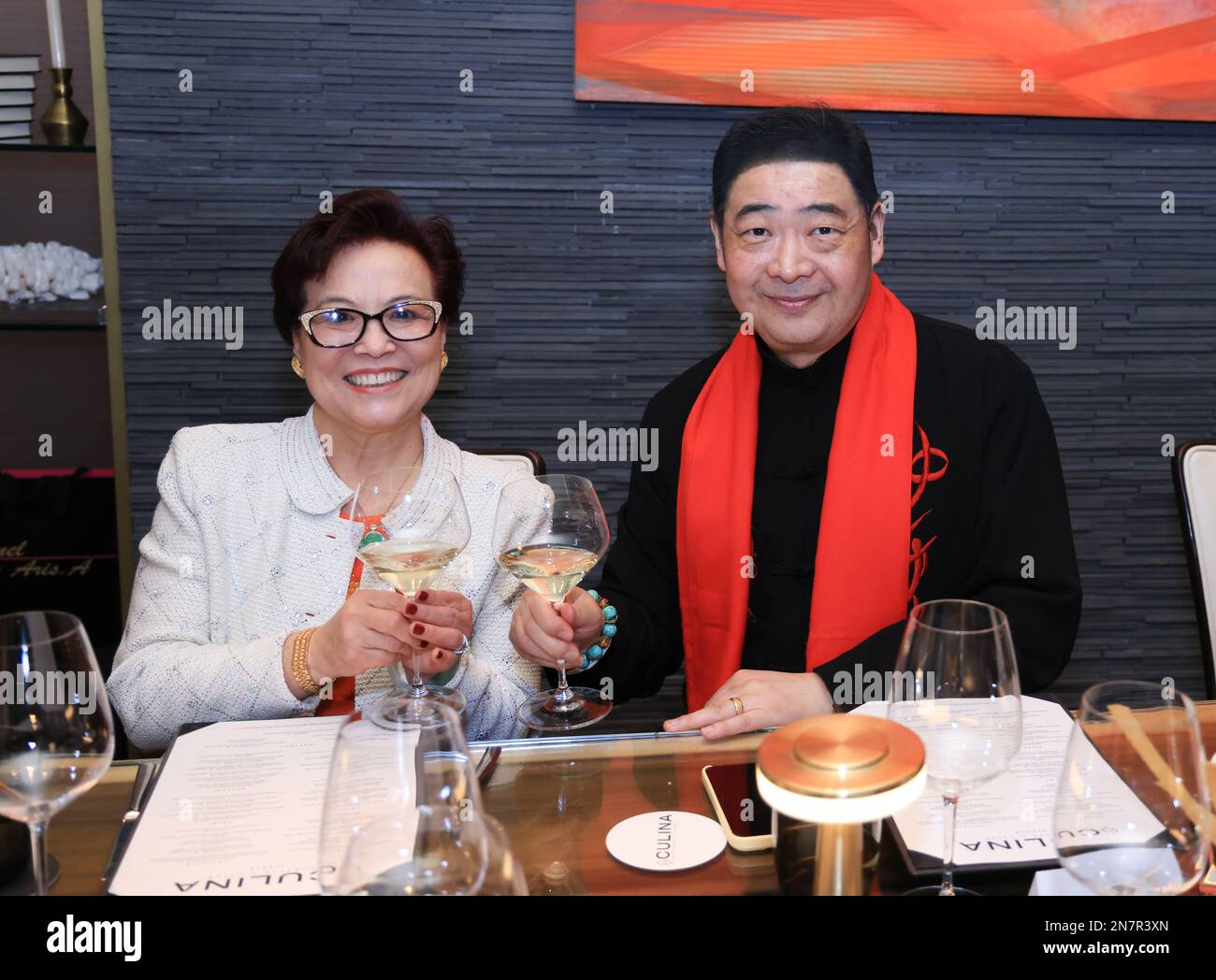 Los Angeles, California, USA. 8th February, 2023. Aris Ai, President of ...