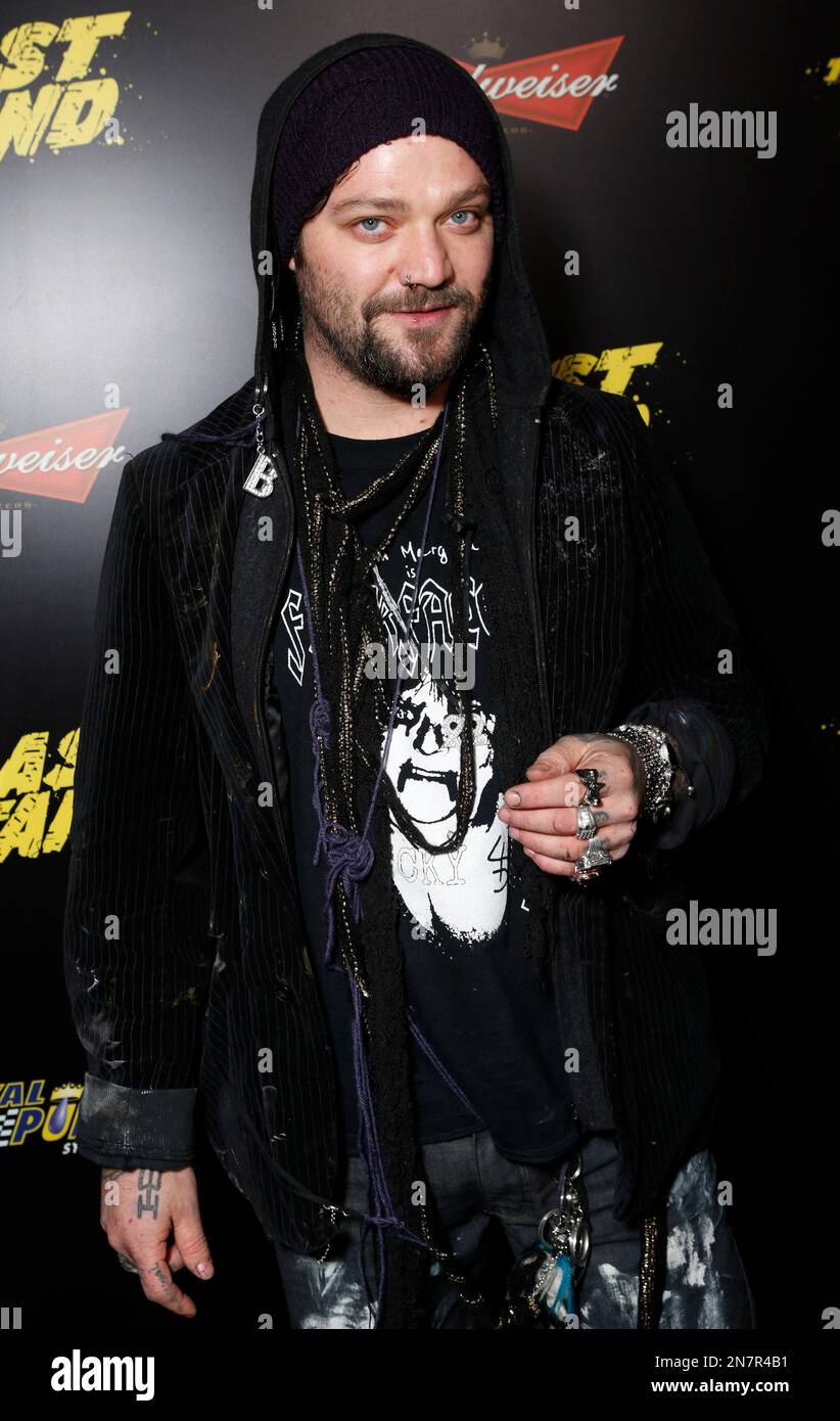 FILE - This Jan. 14, 2013 file photo shows Bam Margera at the LA ...