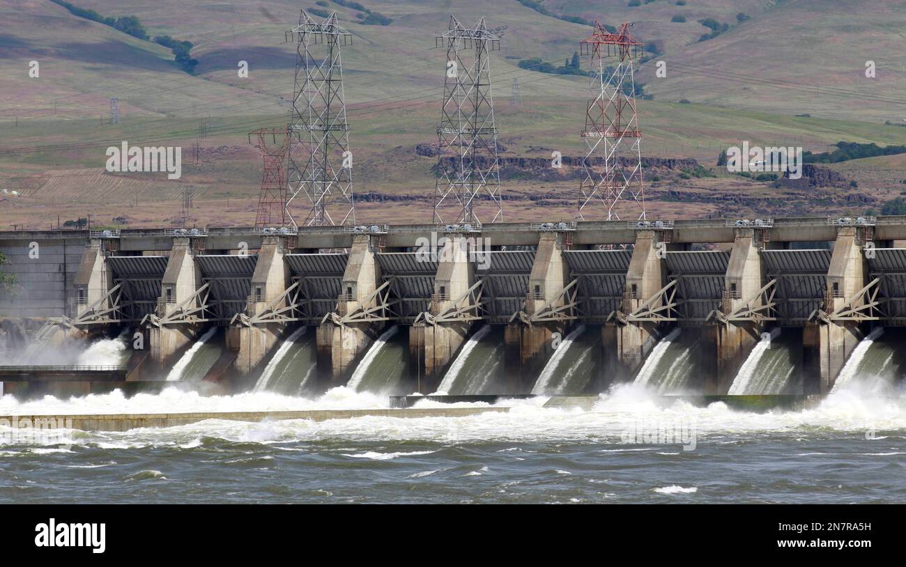 FILE - This June 2, 2011 file photo shows The Dalles Dam on the ...