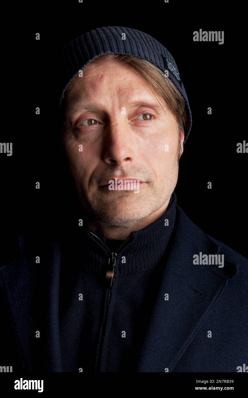 This March 21, 2013 photo shows Danish actor Mads Mikkelsen poses for a ...