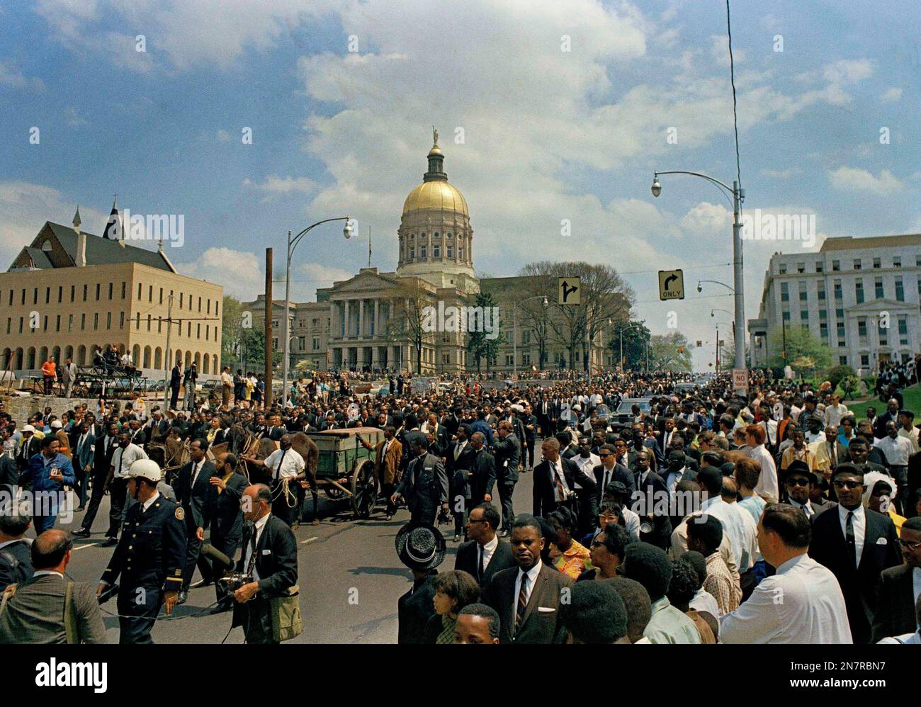 Aerial view of Ebenezer Baptist Church where people came in great ...