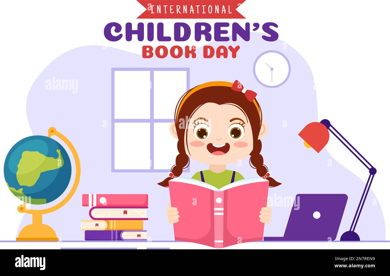 International Children's Book Day on April 2 Illustration with Kids ...