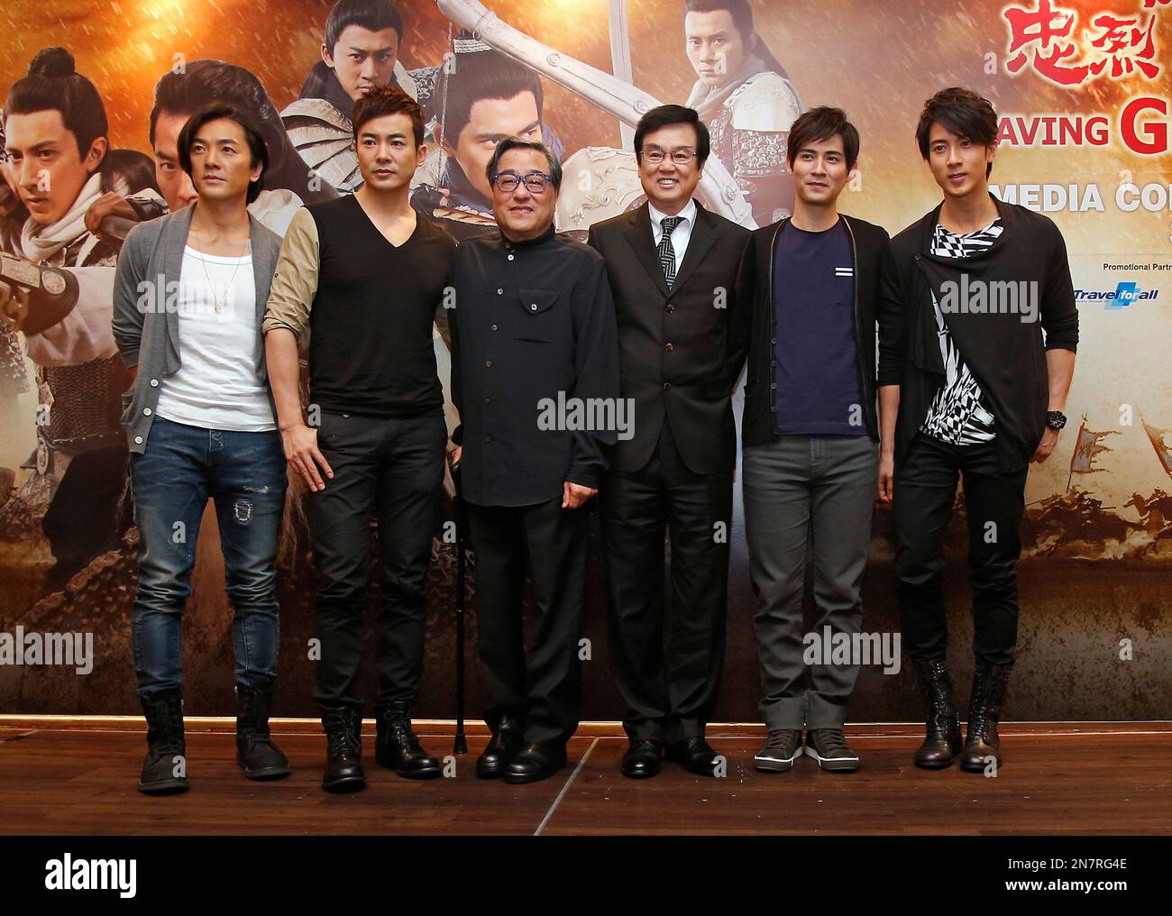 Actors, director and producer from left, Hong Kong actor Ekin Cheng ...