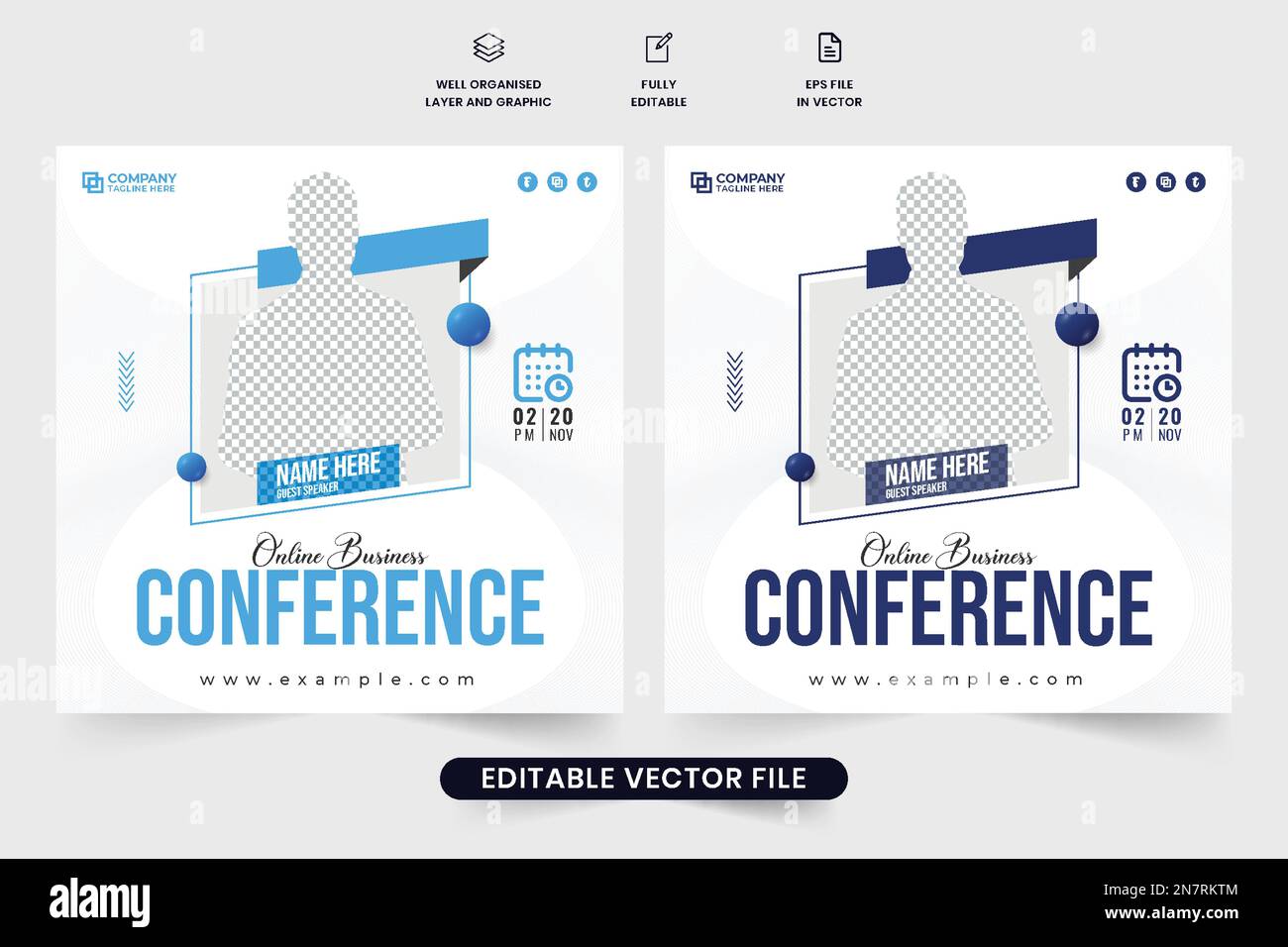 Conference webinar template vector vectors hi-res stock photography and ...