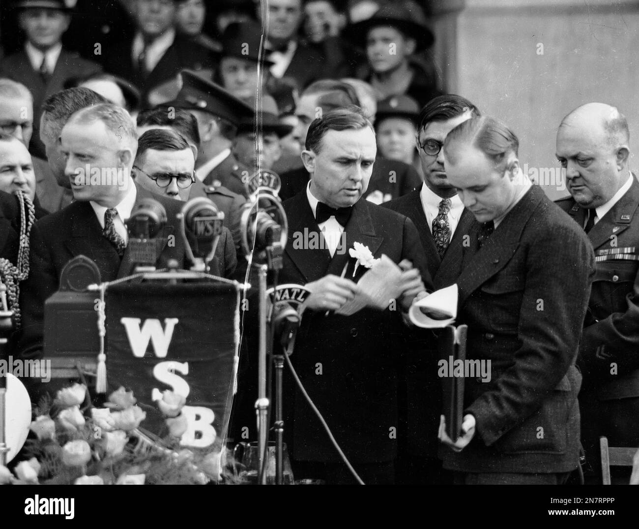 Eurith Dickinson Rivers, right, successor to Eugene Talmadge as Georgia ...