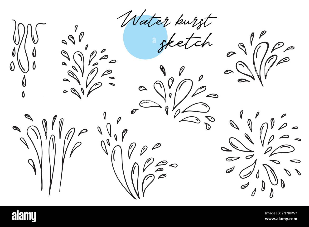 Explosion aqua Stock Vector Images - Alamy