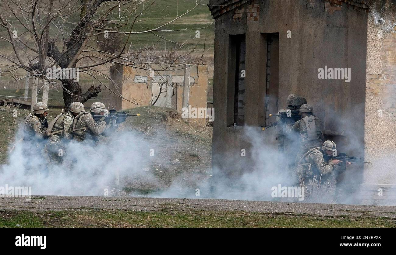 U.S. Marines and Georgian soldiers take part in joint Georgian-U.S ...
