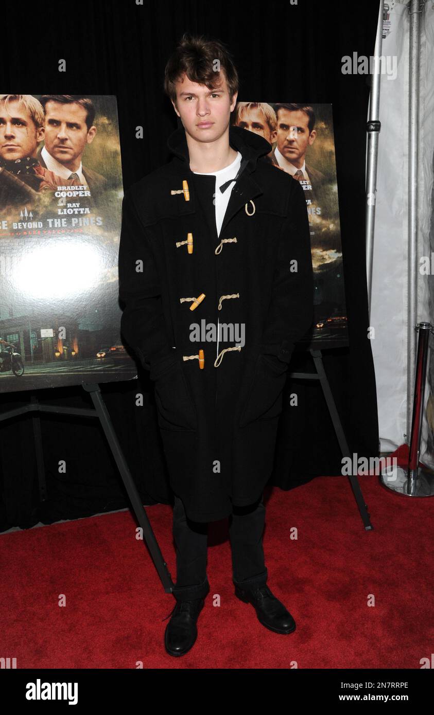 Actor Ansel Elgort attends the premiere of Focus Features' "The Place ...