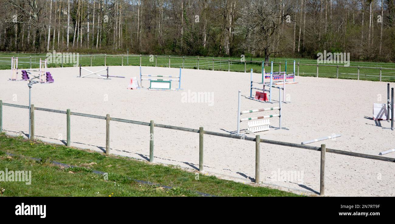 Horse Show Jumping Circus Stock Photo - Alamy