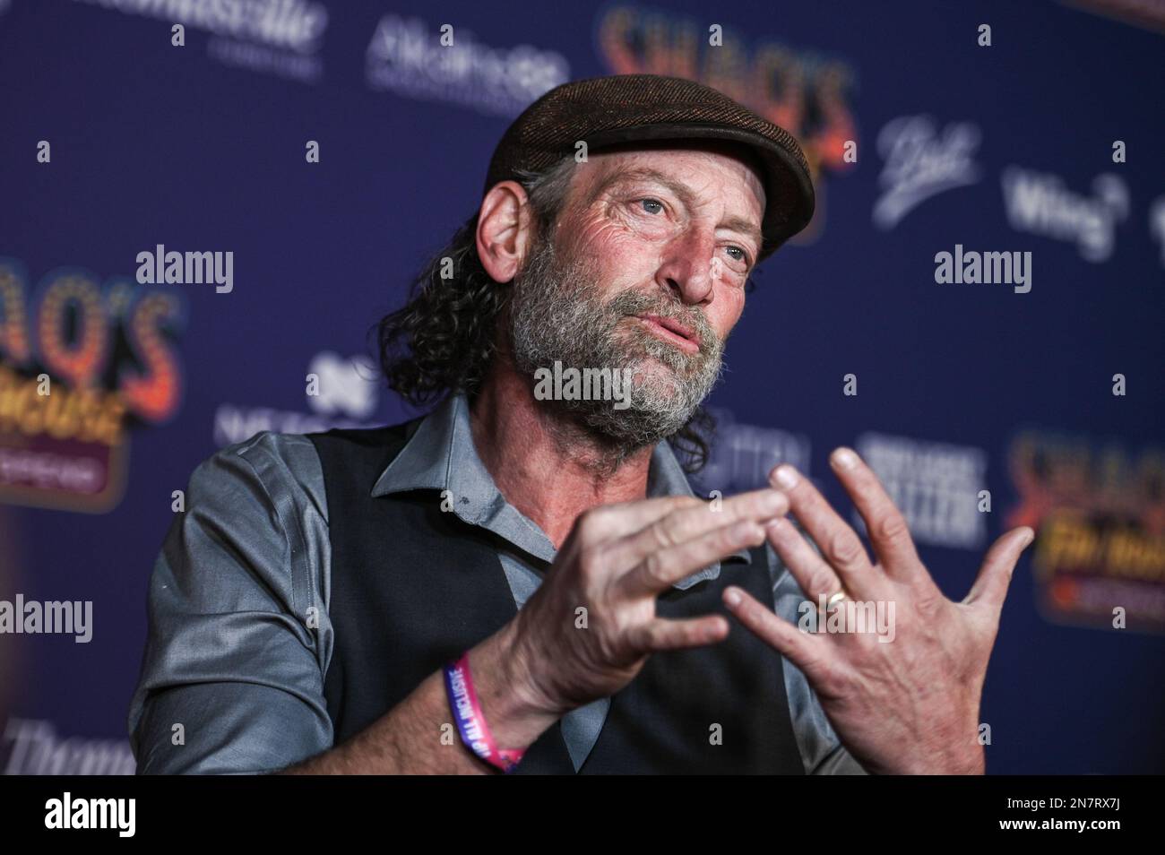 Phoenix, USA. 10th Feb, 2023. Troy Kotsur walking on the carpet at Shaq ...