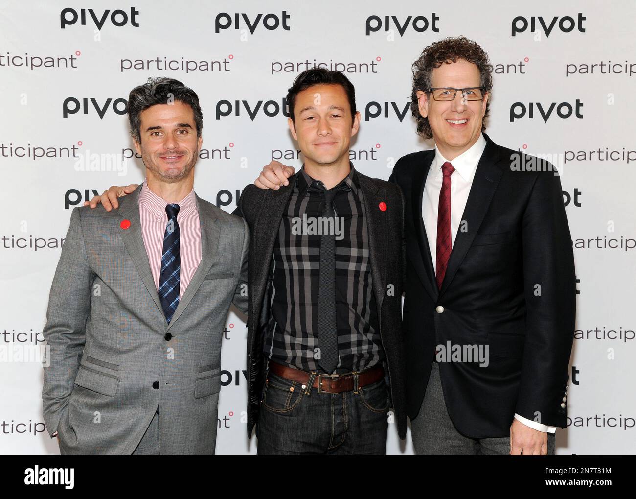 Pivot president Evan Shapiro, left, actor, owner & founder of hitRECord ...