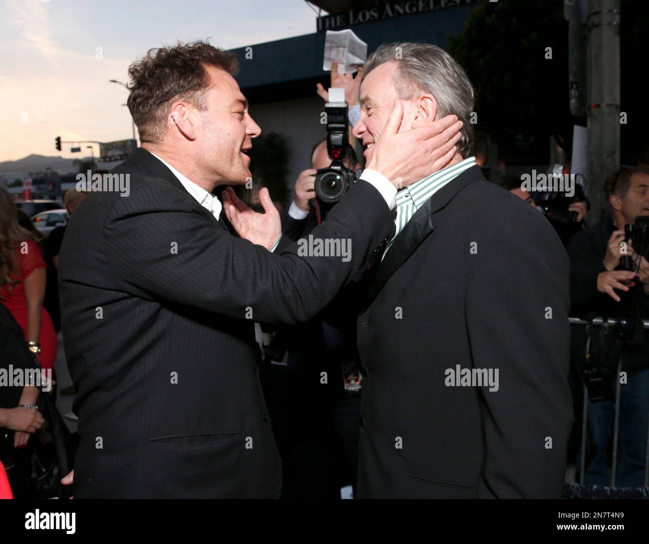 Marton Csokas and Producer Nick Hamm arrive at the LA premiere of ...