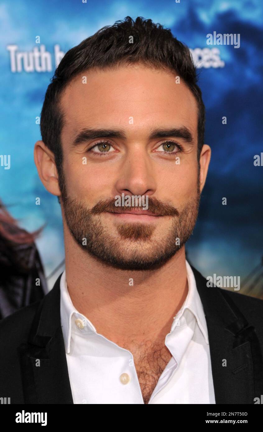 Joshua Sasse, a cast member in "Rogue," poses at the Los Angeles ...