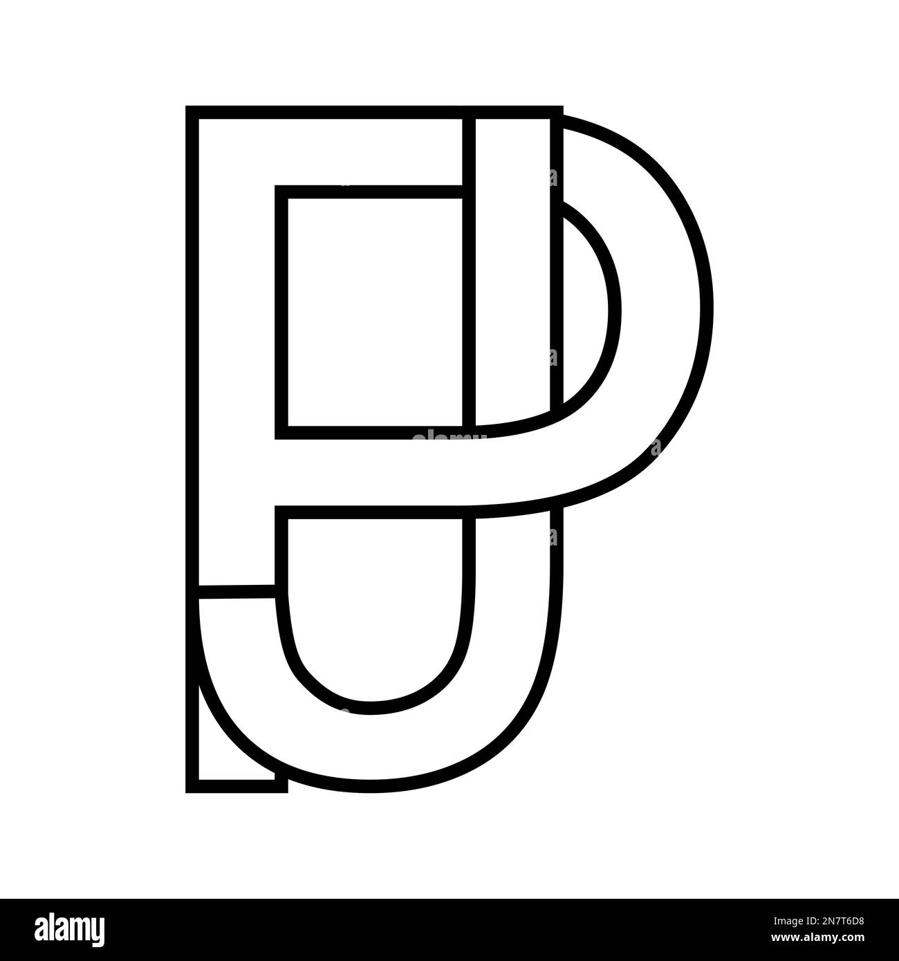 Logo sign pj jp icon double letters logotype p j Stock Vector Image ...