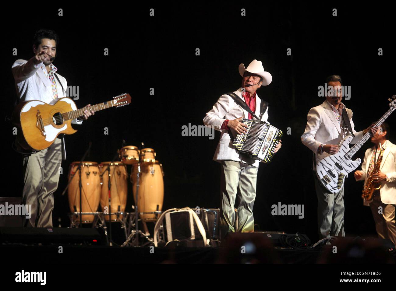 Electric bass and vocalist Hernan Hernandez, right, lead singer and ...