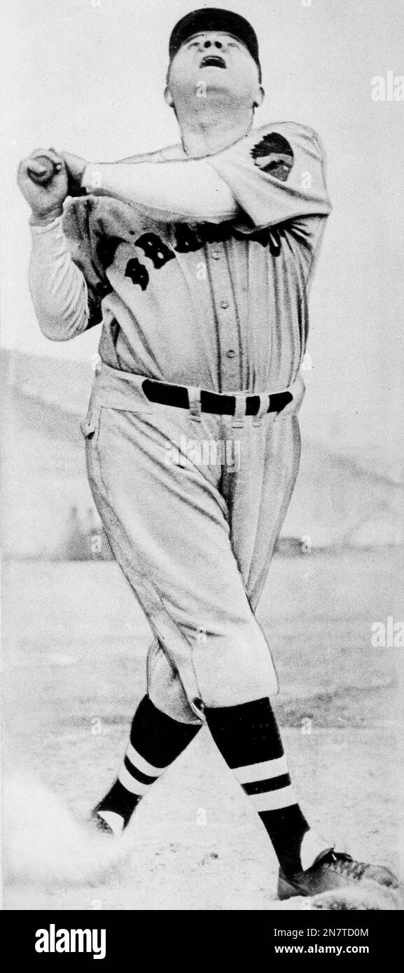 George Herman "Babe" Ruth as he appeared in 1935 with the Boston Braves ...