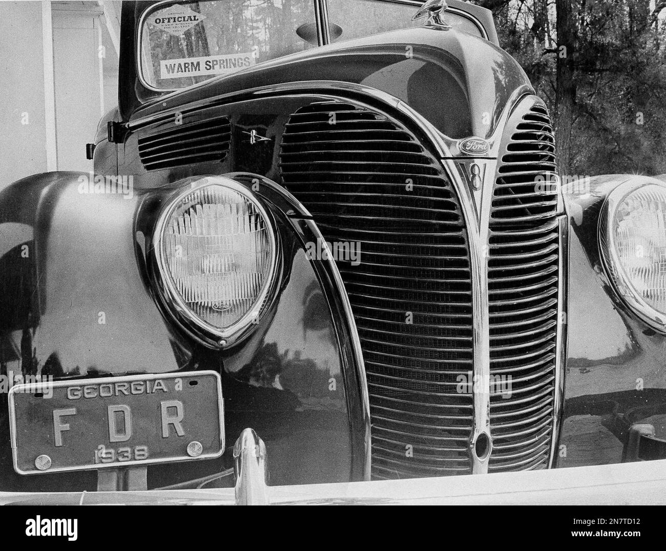 U.S. President Franklin D. Roosevelt's license plate and royal blue ...