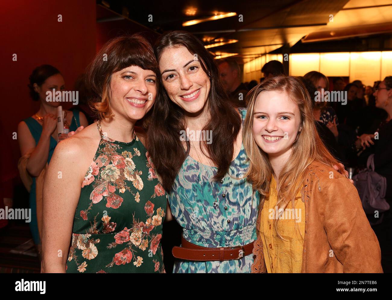 From left, playwright Jennifer Haley poses with cast members Jeanne ...