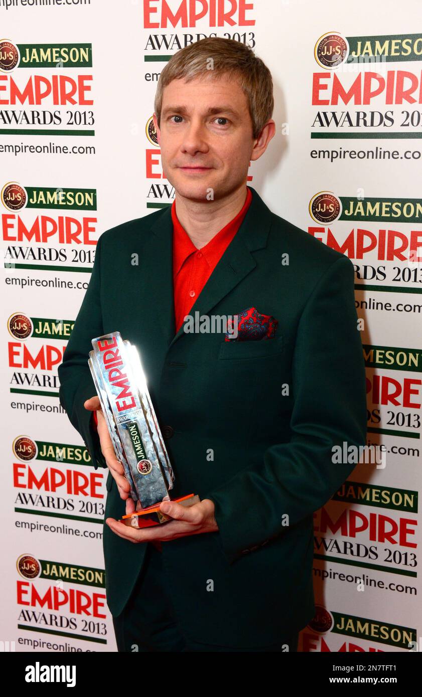 Martin Freeman, winner of the Jameson Best Actor Award seen at the ...
